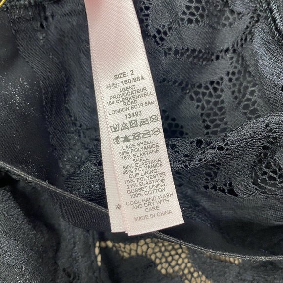 Agent Provocateur | Tops | Agent Provocateur Audrey Black Bodysuit Ap2 Small Nwt | Poshmark